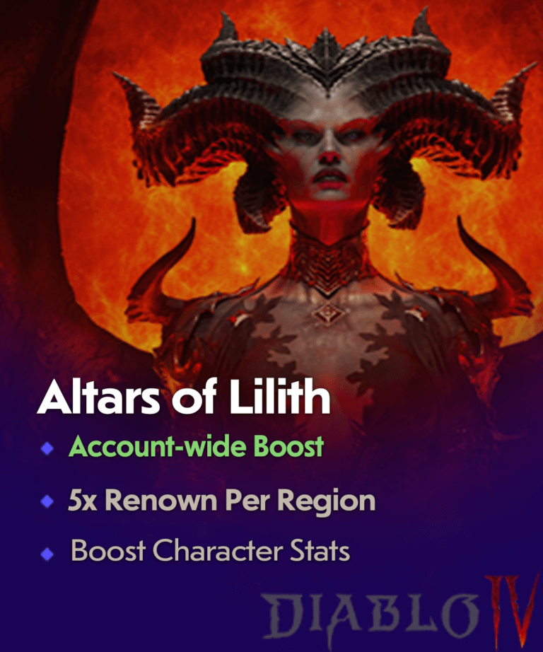 Buy Diablo 4 Altars of Lilith Boost | D4 Boosting | MitchCactus