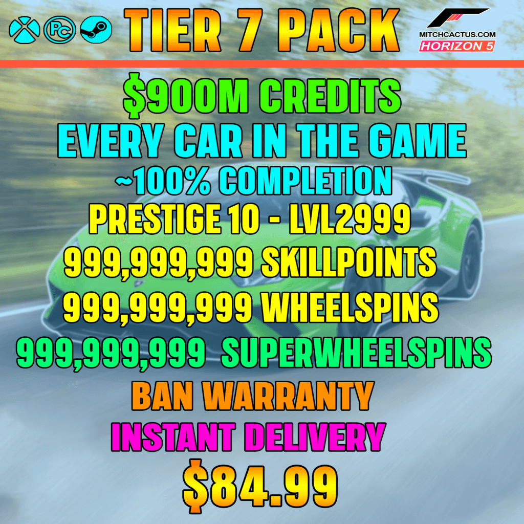Forza Horizon 5 Modded Accounts - INSTANT DELIVERY