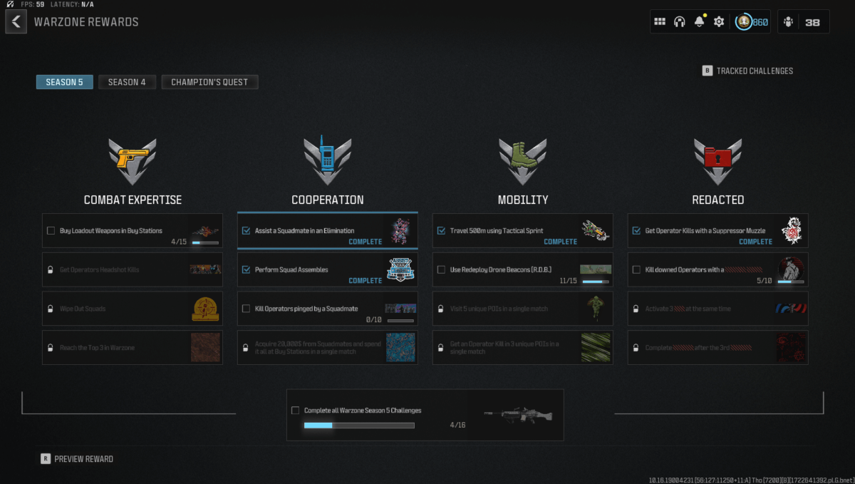 How to Unlock Secret Warzone Season 5 Camos - MitchCactus