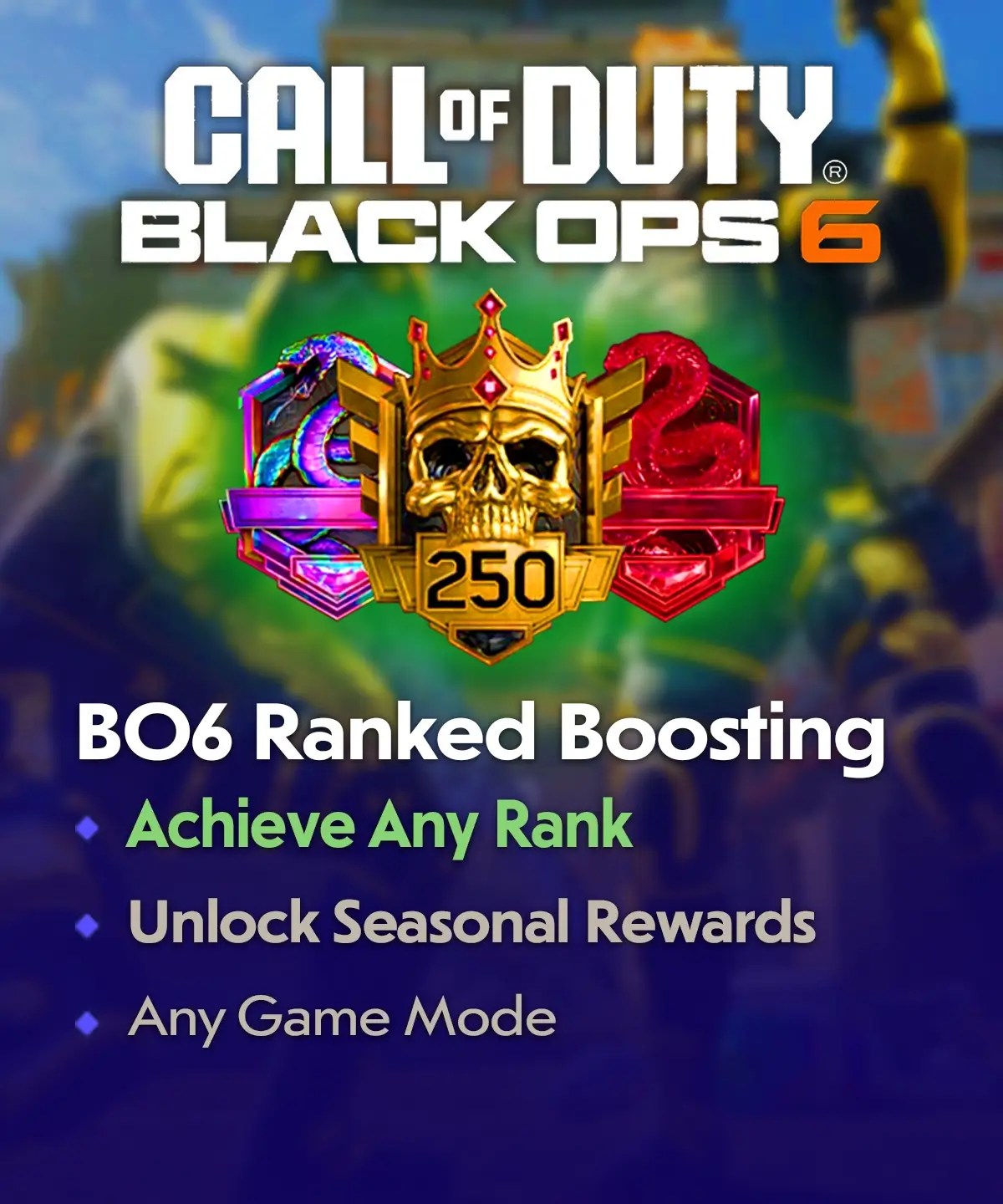 Call of Duty BO6 Ranked Boosting - Guaranteed Skrill Rating - MitchCactus