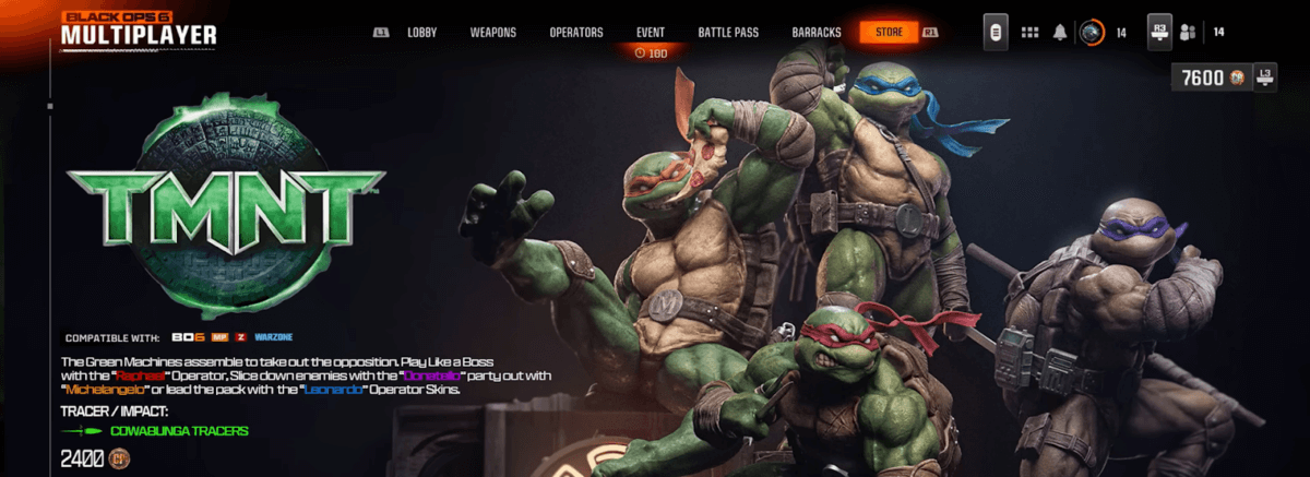 Teenage Mutant Ninja Turtles and Black Ops 6 Crossover - MitchCactus