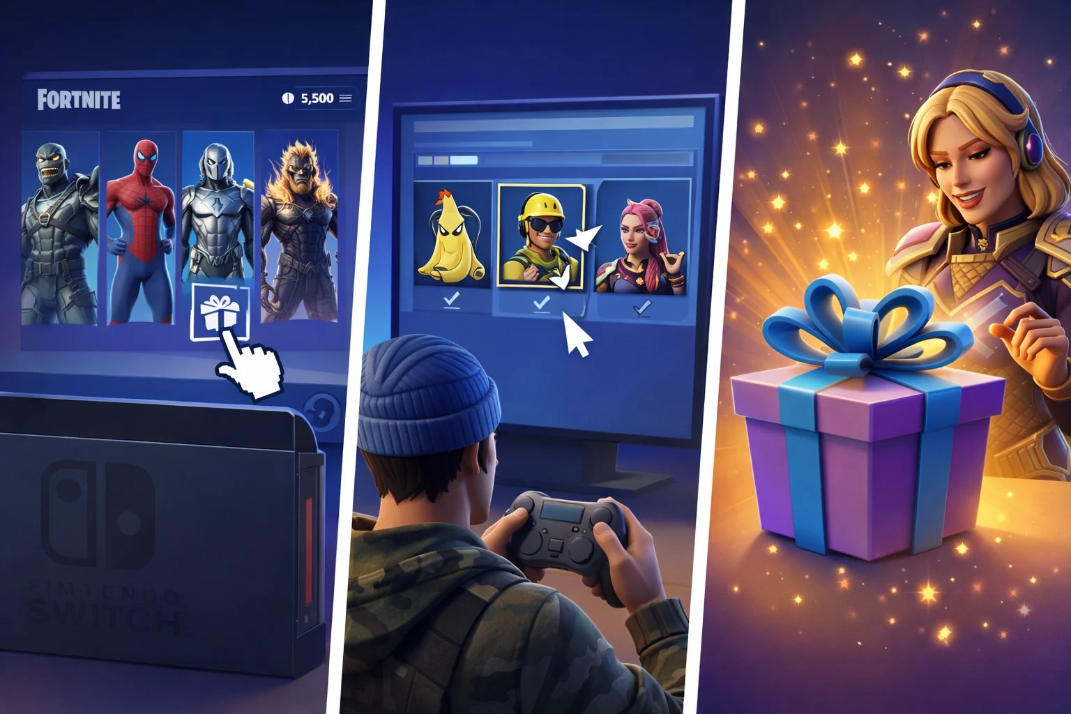 How To Gift Skins In Fortnite - MitchCactus